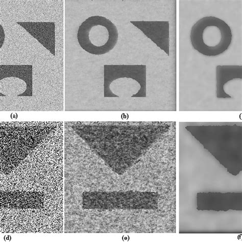 segmentation and smoothing of noisy synthetic images using different