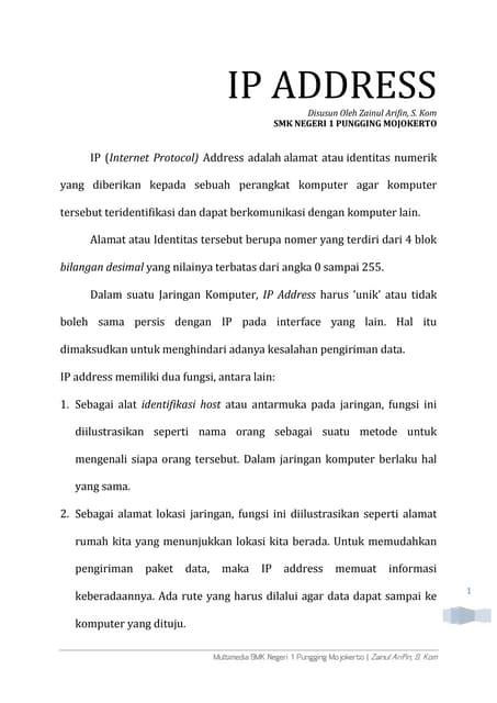 Protocol Ip Addressppt