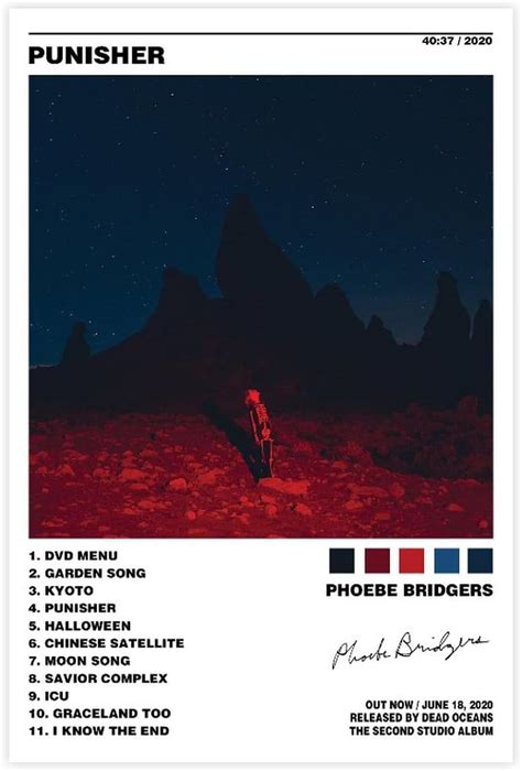 Phoebe Bridgers Poster Punisher Music Album Cover Canvas