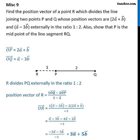 misc 9 find r if it divides p 2a b q a 3b externally