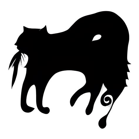 Black Cat Silhouette Graphic · Creative Fabrica