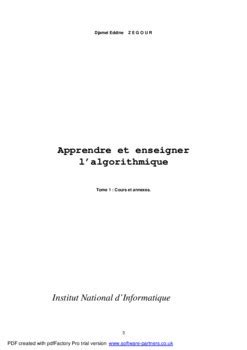 Apprendre Lalgorithmique Cours Algorithme