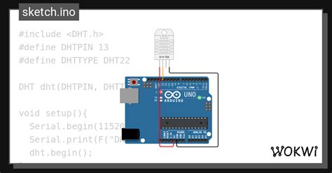 Sensor Dht Wokwi Esp32 Stm32 Arduino Simulator