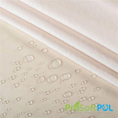 Prosoft® Organic Cotton Fleece Waterproof Eco Pul™ Silver Fabric W 209