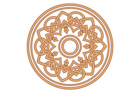 Abstract Round Pattern Golden Corporate Graphic By Onyxproj · Creative Fabrica