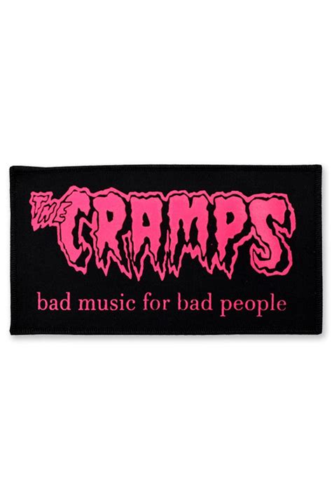 The Cramps Psychobilly Patch Bad Music For Bad People Garage Etsy