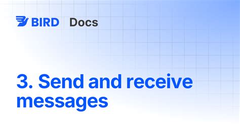 3 Send And Receive Messages Bird Docs