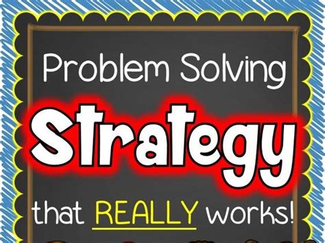 Word Problems Problem Solving Strategy That REALLY Works Teaching Resources