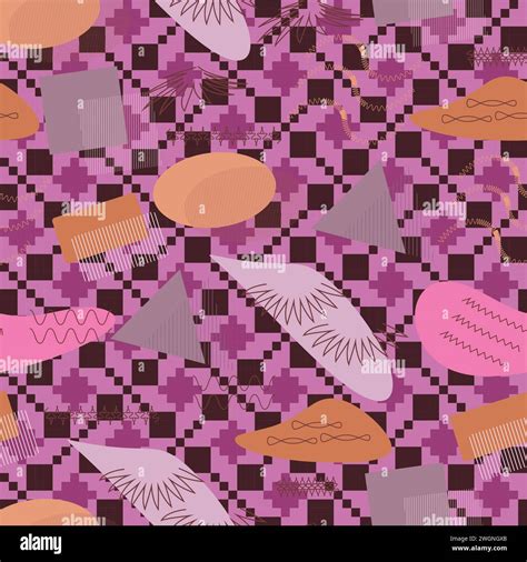 Modern Abstract Shapes Geometric Graphic Pattern With Semicircles