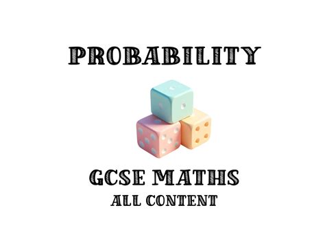 Probability Gcse Maths Lesson Bundle Teaching Resources
