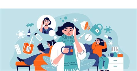 Flu Cold Illustration Vector Illustration Concept
