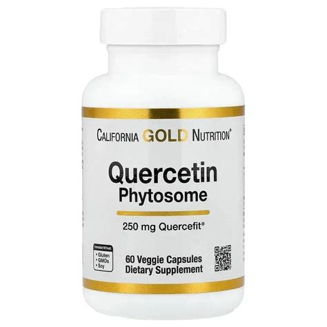 California Gold Nutrition Quercetin Phytosome Quercefit® 250 Mg 60
