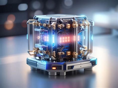 Premium Photo Quantum Horizons 3d Rendering Of A Futuristic Glowing