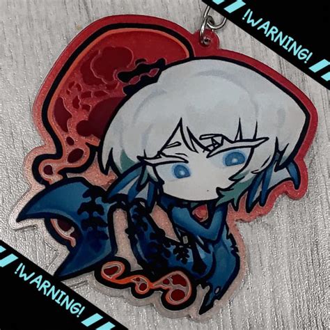 Faust Fluid Sac Ego Translucent Keychain Limbus Company Fanart By