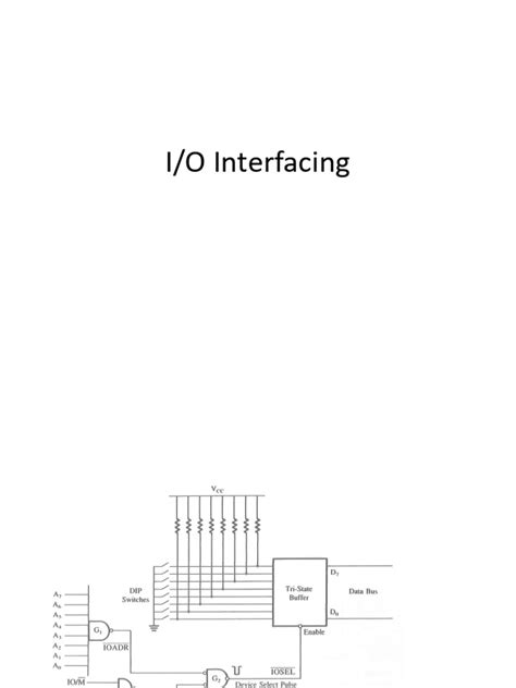 Microprocessor Lec 10 Ck Io Interfacing Pdf