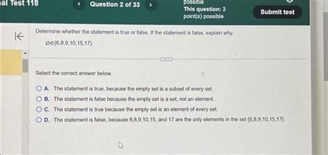 Solved Determine Whether The Statement Is True Or False If Chegg
