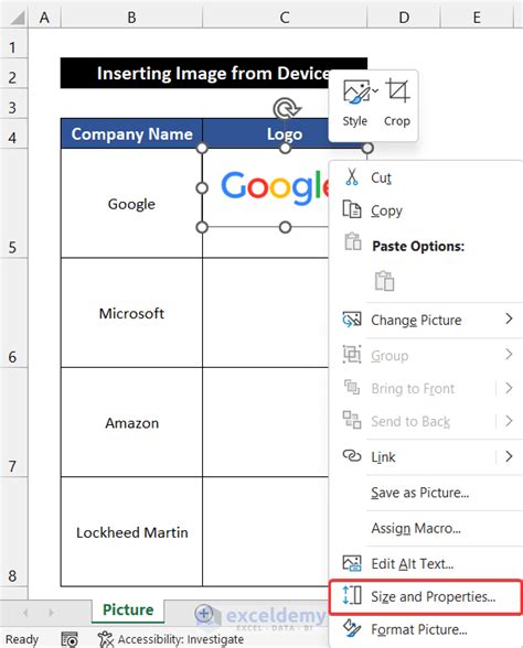 How To Insert An Image In An Excel Cell As An Attachment 4 Methods