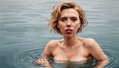 Scarlett Johansson S Skinny Dipping Caricature Stable Diffusion Online