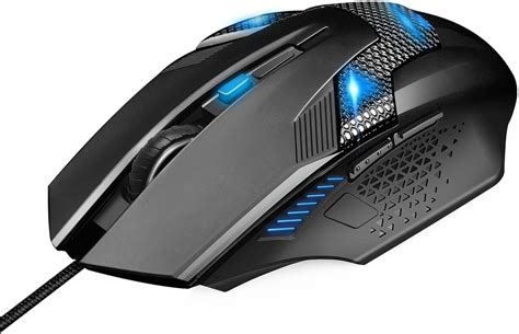 Tecknet Rgb Wired Gaming Mouse With 6 Programmable Buttons 8000 Dpi Optical Sensor Chroma Rgb