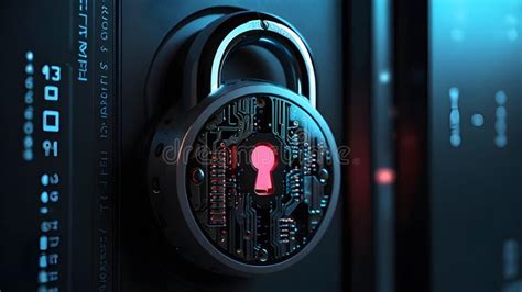 futuristic digital lock opening symbolizing ai driven cybersecurity