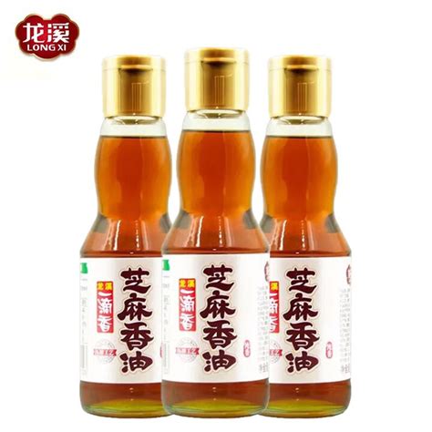 龙溪芝麻香油 一滴香黑芝麻白芝麻油凉拌炒菜调味品 芝麻香油220ml 3瓶【图片 价格 品牌 报价】 京东