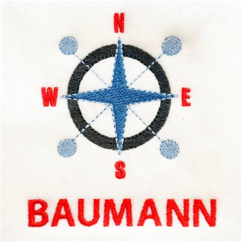 Mid Century Modern Compass Embroidery Design Machine Embroidery Geek