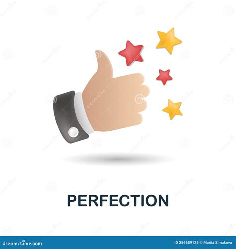 Perfection Icon 3d Illustration From Cognitive Skills Collection Stock Vector Illustration Of
