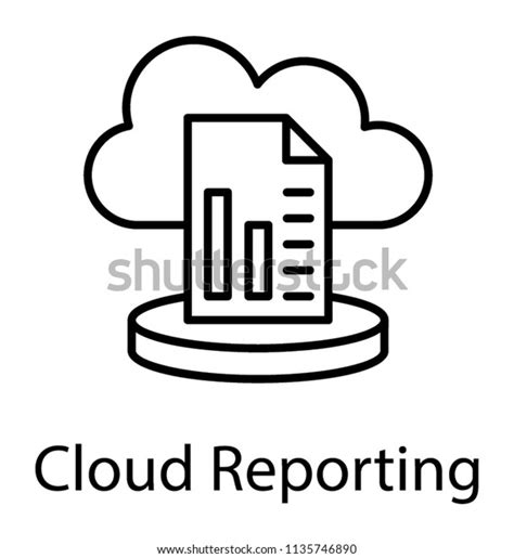 icon describing cloudbased application analysis stock vector royalty free 1135746890