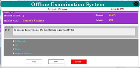 Offline Examination System Best Vbnet Project Start Exam Coder Baba