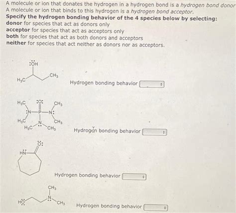 Solved A Molecule Or Ion That Donates The Hydrogen In A