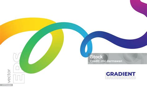 색상 선이 있는 추상적인 축하 배경입니다 곡선 모양 색상 선 그라디언트가 있는 요소를 소용돌이칩니다 무지개 Colorswith