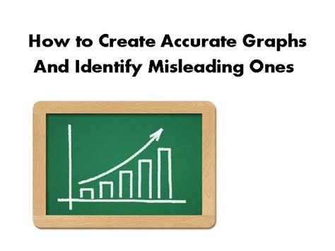 how to create accurate graphs and identify misleading
