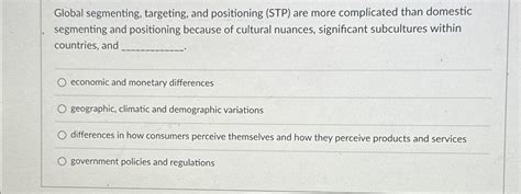 solved global segmenting targeting and positioning stp