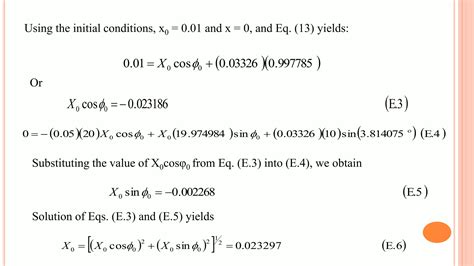 Damped System Under Harmonic Motion PPTX