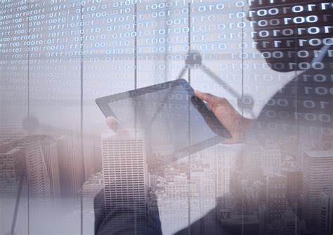 Premium Photo Composition Of Binary Coding And Data Processing Over