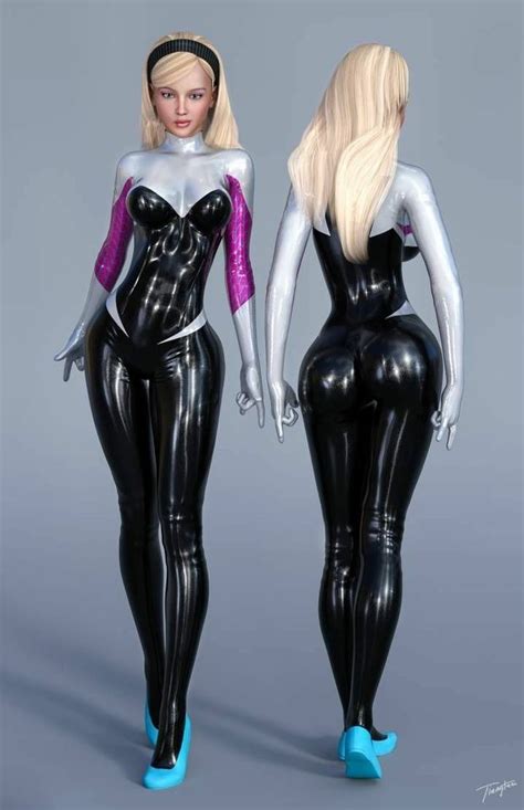 Pretty Blonde Nice Ass Black Latex Cosplay Peggingking888