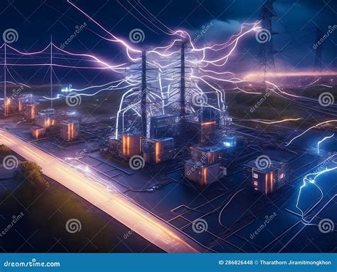 Empowering The Grid Tech Solutions Revolutionizing The Electricity Landscape Stock Illustration
