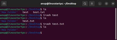 how to delete a file in ubuntu linux start