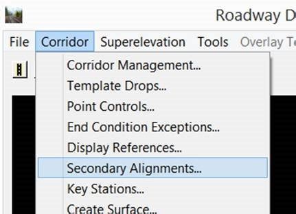 OpenRoads OpenSite Cross Sections And Secondary Alignments Communities