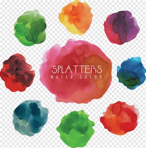수채화 물감 얼룩 Png Pngwing