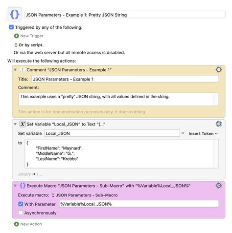 Using Json To Pass Parameters To A Sub Macro Tips And Tutorials