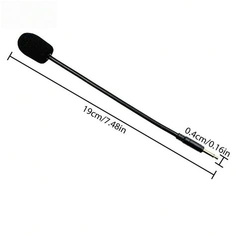 1 Pc Microphone Replacement Wireless Gaming Headset Omnidirectional Detachable Mic Boom Works
