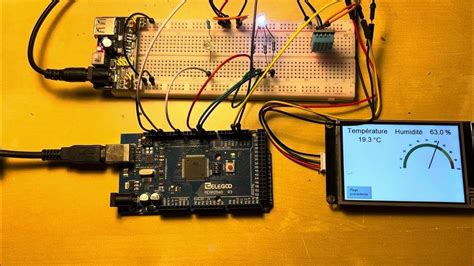Défi Arduino Un écran Nextion Qui Affiche La Température Et Lhumidité Youtube