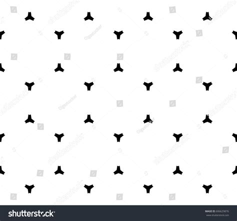 Simple Geometric Seamless Texture Repeat Monochrome Stock Vector Royalty Free 606629876