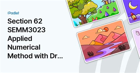 section 62 semm3023 applied numerical method with dr rawaida 120242025
