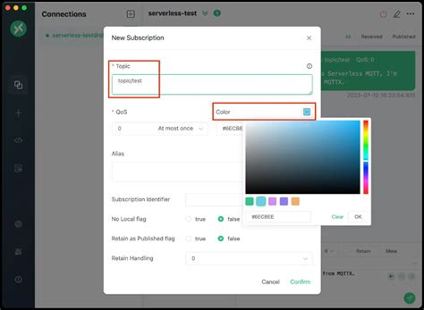 connecting to serverless mqtt broker using mqttx a quick guide emq