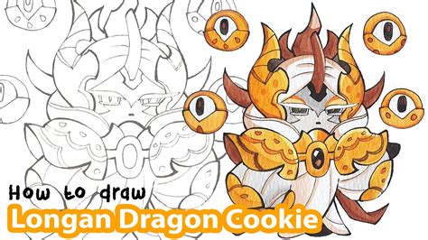 How To Draw Longan Dragon Cookie Ovenbreak Youtube