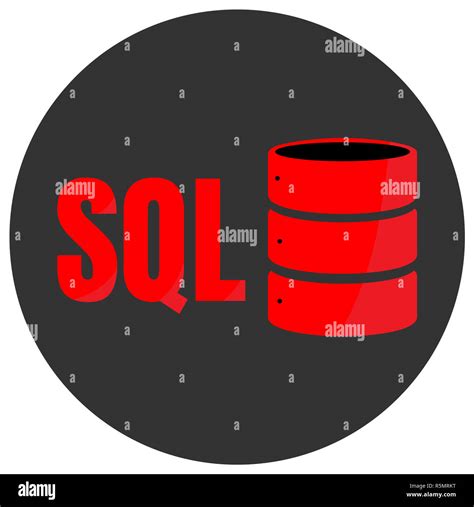 SQL Database Icon Logo Design UI Or UX App Stock Photo Alamy
