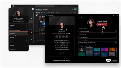 Webex App Remove Your Profile Picture