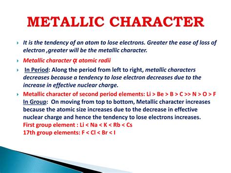 Periodic Properties Of Elements Pptx